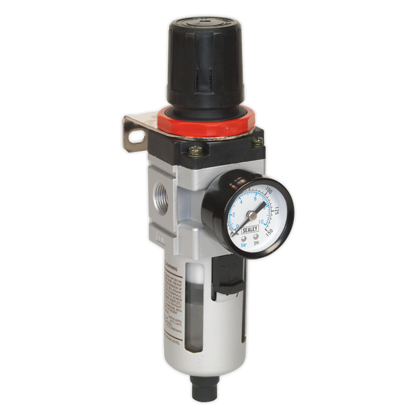 Buy Workshop Air Filter/Regulator with Gauge, Sealey SA2001/FR, online ...